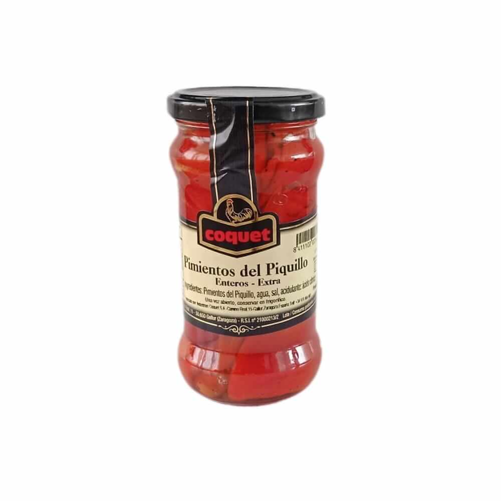 PIMIENTOS DEL PIQUILLO ENTEROS COQUET X 270 GR - Estrena Tienda Horeca