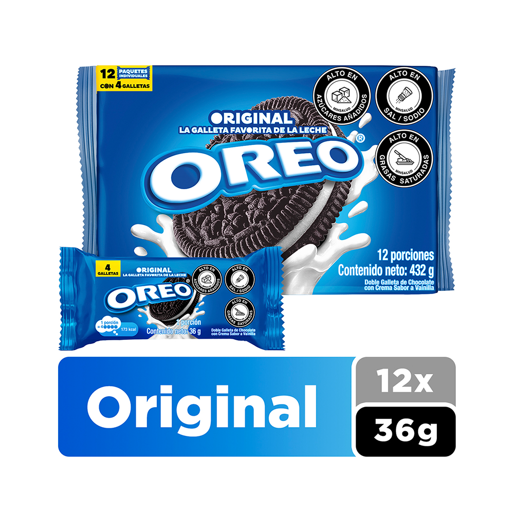 GALLETAS OREO ORIGINAL X 12 PAQUETES - Estrena Tienda Horeca