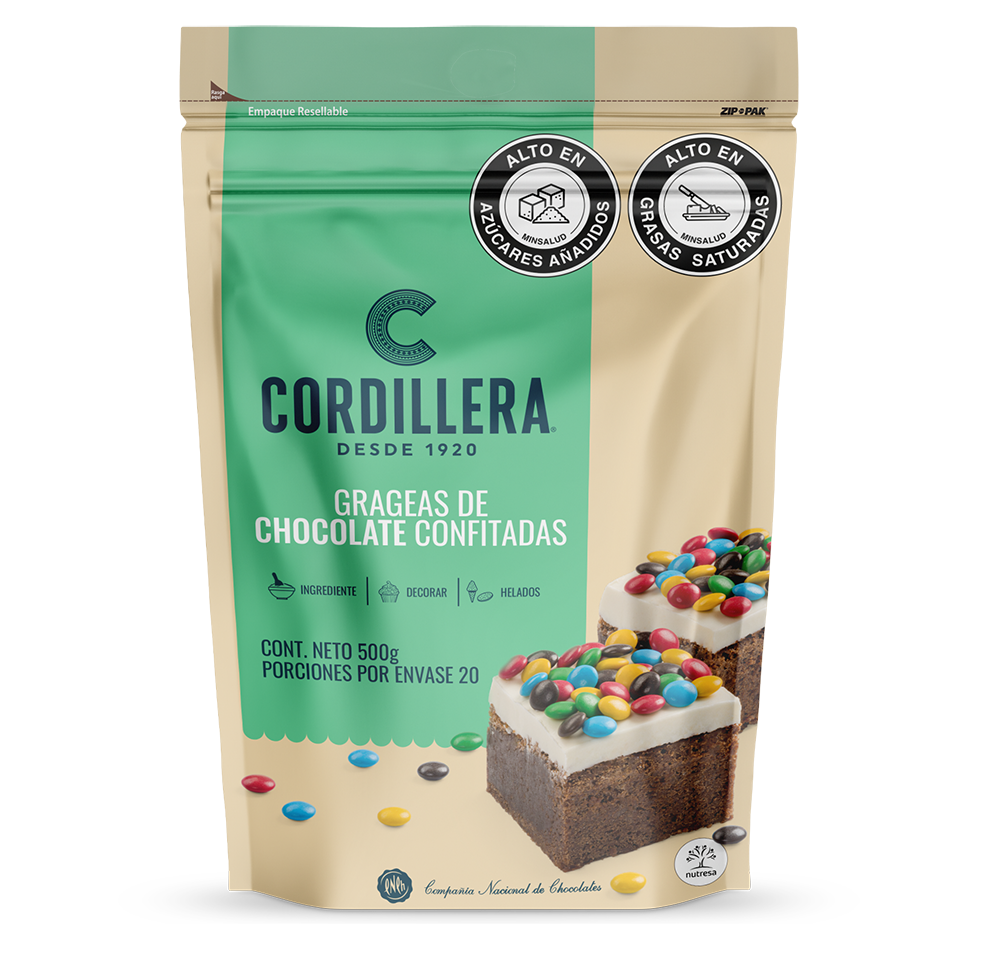 GRAGEAS CHOCOLATE DE COLORES CORDILLERA x 500 GR - Estrena Tienda Horeca